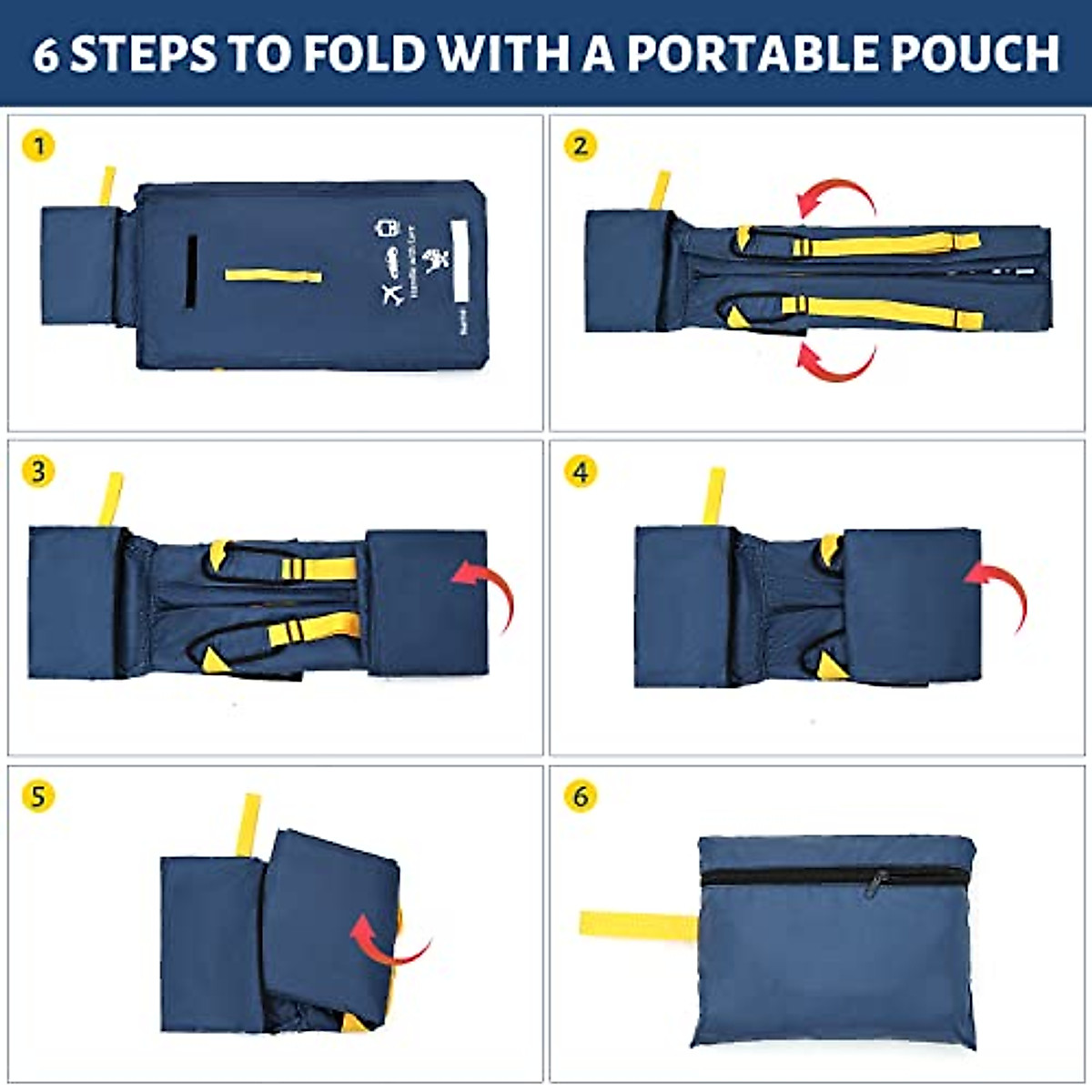 Car Seat Travel Bag for Air Travel, Durable Water Resistant Protector Foldable Infant Carseat Bag Airplane Gate Check Bag with Padded Straps, Stroller Bag for Airplane, for Safe & Secure Car Seat