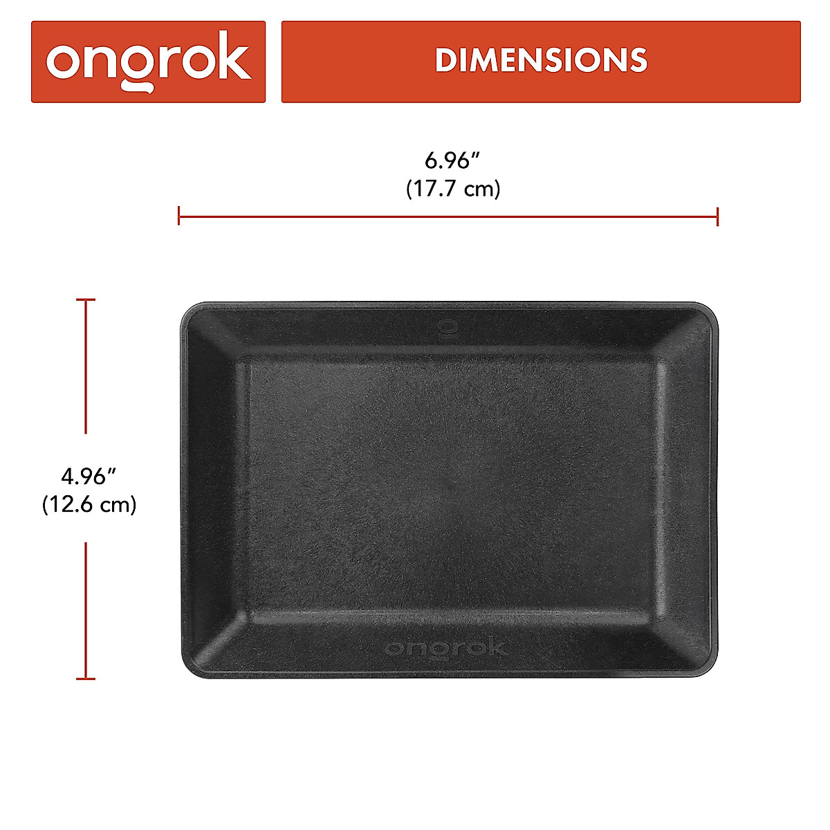 Small Plant Fiber Tray by ONGROK, Designed with Large Rolling Surface and Rounded Corners for Easy Cleanup