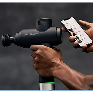 Hyperice Hypervolt 2 Pro - Featuring Quiet Glide Technology - Handheld Percussion Massage Gun - 5 Speeds, 5 Interchangeable Heads - Helps Relieve Sore Muscles and Stiffness FSA-HSA Approved