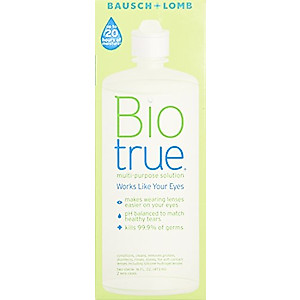 Bausch & Lomb Biotrue Multi-Purpose Solution - 2/16 oz Bottles Plus 2 Lens Cases