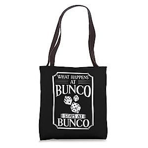 Bunco Dice Game Rules Night Party Tote Bag