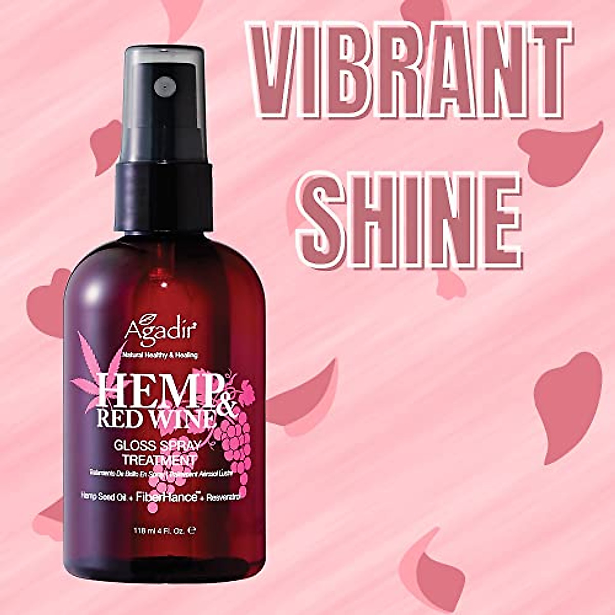 AGADIR Hemp & Red Wine Gloss Spray Treatment, 4 fl. oz.