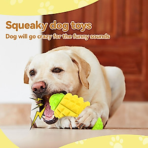 YINEYA Tough Dog Toys for Aggressive Chewers Large Breeds, Dog Chew Toys for Aggressive Chewers, Durable Dog Toys for Large Dogs, Squeaky Dog Toys, Interactive Dog Toys to Keep Them Busy, Dog Ball