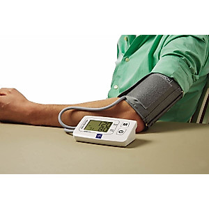 Medline Elite Small and Compact Automatic Digital Blood Pressure Monitor with Adult Upper Arm Cuff (fits arms 22-30 cm), Batteries Included, MDS1001