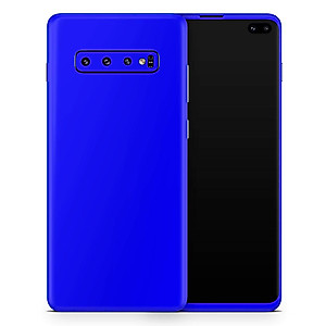 DesignSkinz Solid Royal Blue Protective Vinyl Decal Wrap Skin Cover Compatible with The Samsung Galaxy S20 (Screen Trim & Back Glass Skin)