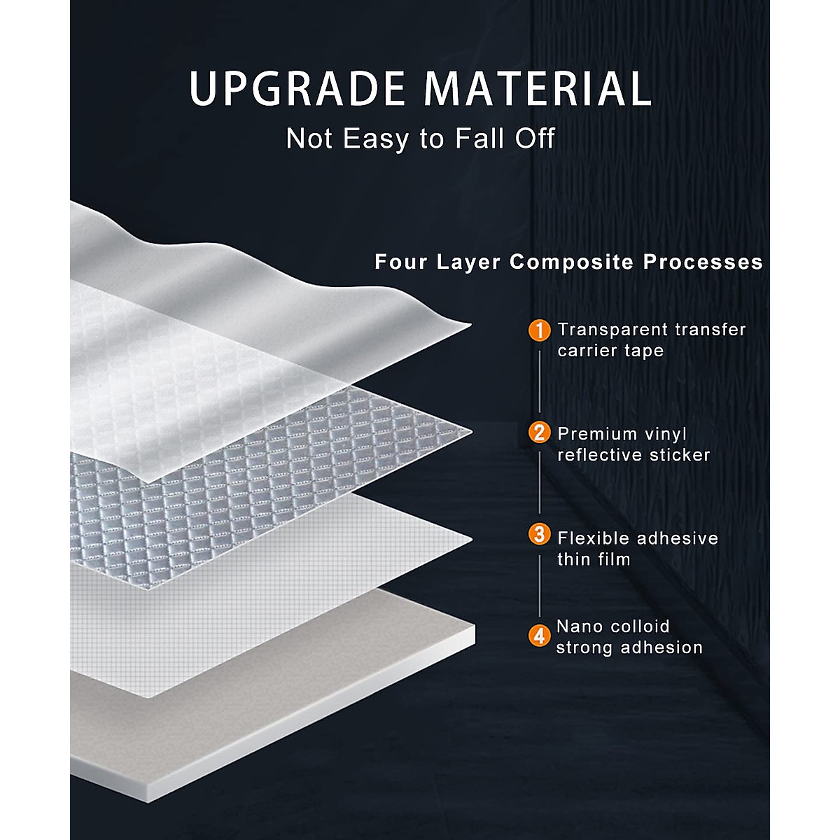 Mailbox Numbers, Reflective Mailbox Numbers for Outside (6 Sets), Waterproof House Numbers for Mailbox, White Number Mailbox Stickers Self-Adhesive for Signs, Home, Door, Window, Address Number (0-9)