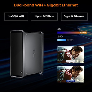 CHUWI CoreBox Mini PC, Windows 10 Mini Desktop Computers with Intel i5-5257U Processor(up to 4.1GHz),8GB RAM 256GB SSD, Dual WiFi/Gigabit Ethernet,Support Dual 4K Screen Display