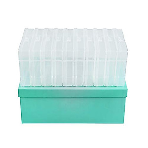 novelinks Photo Case 4" x 6" Photo Storage Box - 10 Inner Picture Storage Container Photo Organizer Case Picture Box Storage Photo Craft Keeper (Green)