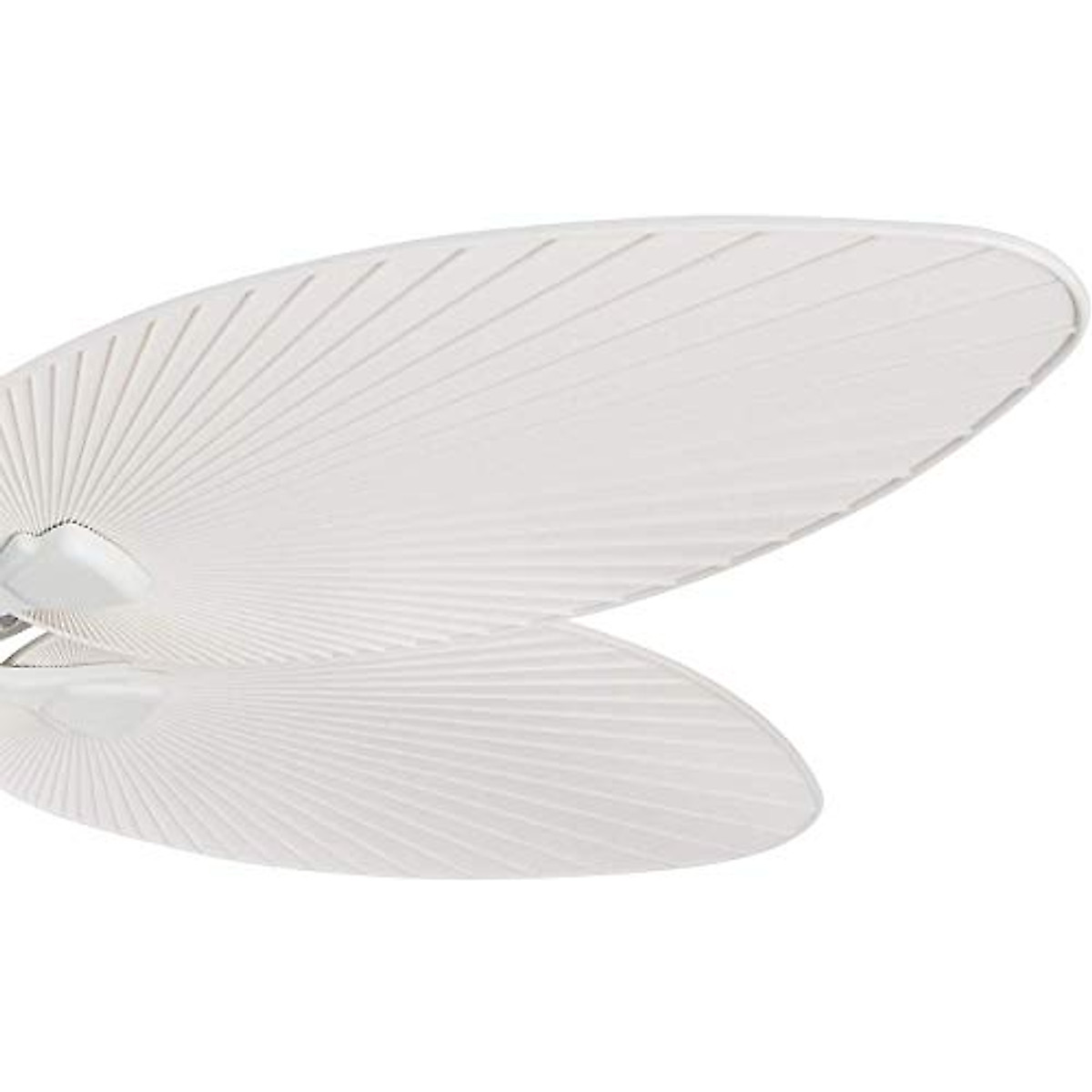 Honeywell Ceiling Fans Palm Island Tropical 52 Inch Ceiling Fan, Outdoor Ceiling Fan with Pull Chain, Tri-Mount 5 Palm Leaf Blade Design, ETL Wet Rated, White (50200-01)