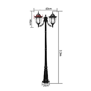 Enlylyog Fashion Retro Modern Home Villa Garden Lamp, Lawn Lamp, Street Lamp, Outdoor Lamp, Outdoor Lamp,European Garden Lamp,High Pole Street Lamp