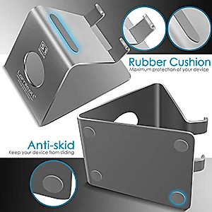 Lamicall Cell Phone Stand, Phone Dock : Cradle, Holder, Stand, Compatible with Phone 12 Mini 11 Pro Xs Xs Max Xr X 8 7 6 6s Plus 5 5s 5c All Android Smartphone Charging, Accessories Desk - Gray