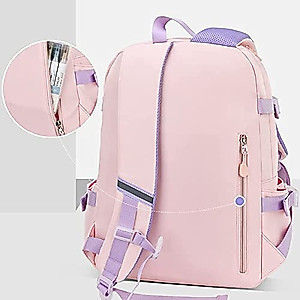 oygejmt Girls Backpack Cute Rabbit Elementary School bags Middle Bookbags Casual Daypack Backpacks Durable Lightweight Travel Bags (Blue)