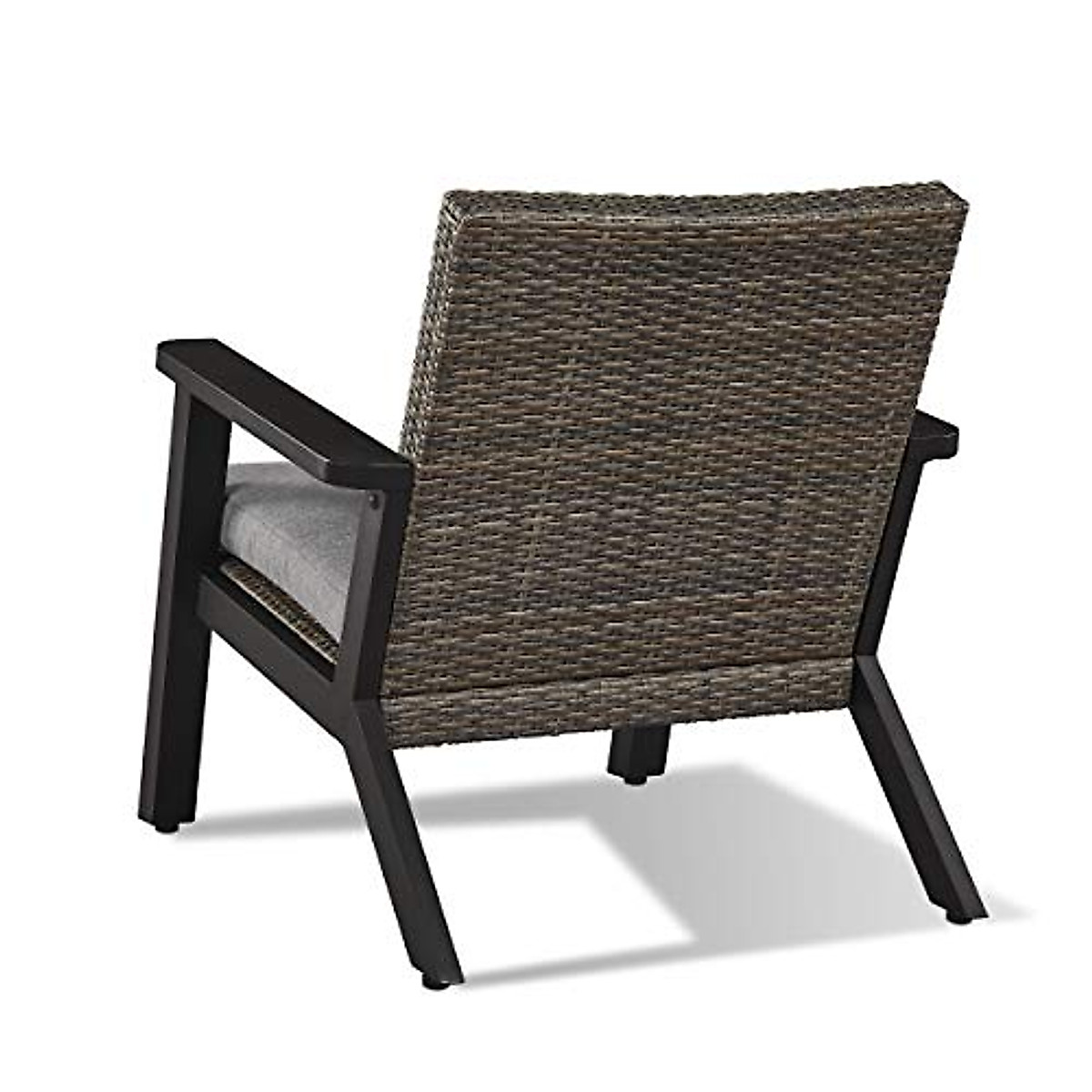 Real Flame 1120-BLK Norwood Set (2 Chairs), Brown/Gray Wicker
