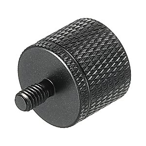 MECCANIXITY Mic Stand Adapter 1/4 Female to M4 Male Camera Screw Thread Adapter for Microphone Tripod Stand Black