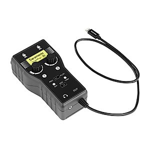 Saramonic 2-Channel XLR & 6.35mm Guitar Audio Interface SmartRig+ Di Lightning Connector Compatible with iPhone 7 8 X, iPad, iPod, iOS Smartphones Tablets