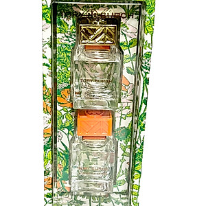 Tory Burch Duo Women Mini Travel Size Splash On Dabber Set Set Knock On Wood & Eau De Parfum 7 ml / 0.24 Fl Oz each EDP (2 Piece set)