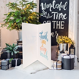 Large Thank You Cards Funny Jumbo Size Cards 22.05 x 33.71 Inches Large Oversize Thank You Gratitude Giant Greeting Card for Wedding Coworker Teacher Doctor Team Client Gratitude