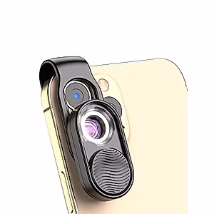 APEXEL Phone Microscope, Pocket Microscope iPhone Camera Lens Attachment Microscope 100X Microscopes With Universal Clip Fits for All Smartphone Portable Micro Loupe Lens for Kids Adults Trichome Coin