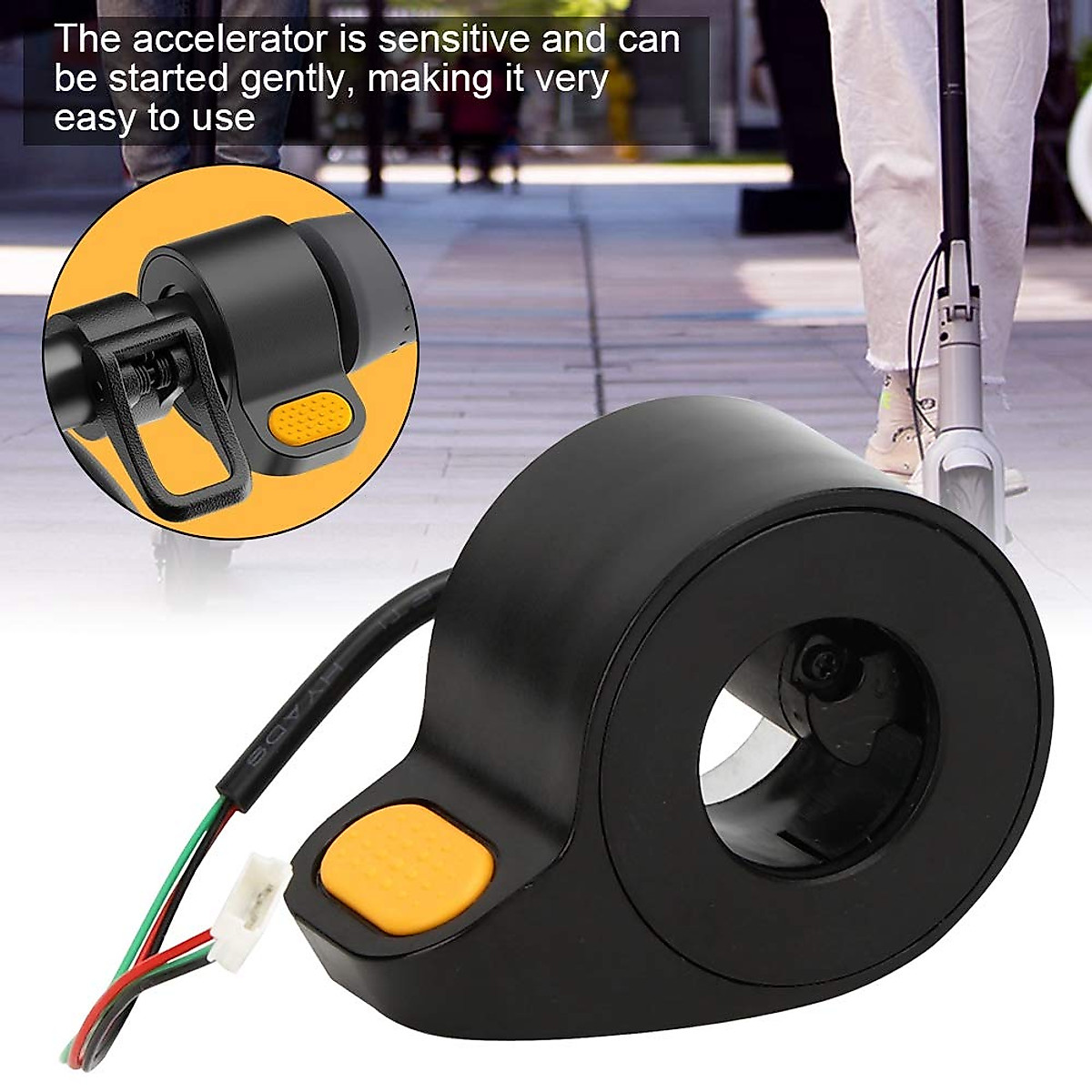 Keenso Electric Scooter Accelerator, Sensitive Electric Scooter Thumb Throttle Accelerator for MAX‑G30