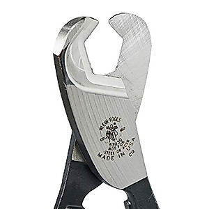 Klein Tools 63030 Cable Cutter, Coaxial Cable Cutter cuts up to 1-Inch Aluminum and Copper Coaxial Cable with One-Hand Shearing,Blue