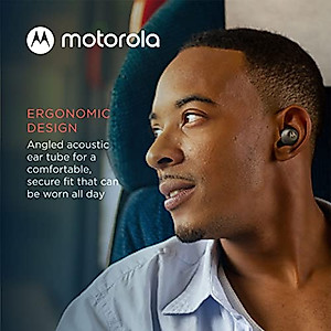 Motorola Moto Buds 270 ANC - True Wireless Bluetooth Earbuds with Microphone and Active Noise Cancellation - IPX5 Water Resistant, Touch Control, Comfort Fit - Includes Micro Charging Case - Black