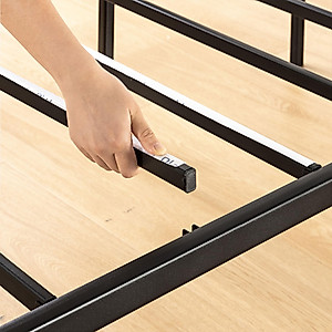Mellow MYLA 14 Inch Metal Platform Bed Frame with Steel Slats, Full
