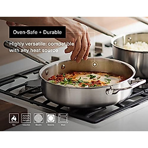 Misen Stainless Steel Pots and Pans Set - Stainless Steel Cookware Set - 12 Piece Complete Kitchen Cookware Sets