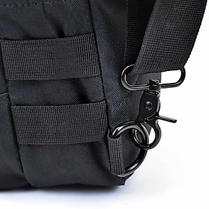 TORCH EDC Gear Chest Bag Urban Water Resistant MOLLE Shoulder Sling Daypack Black