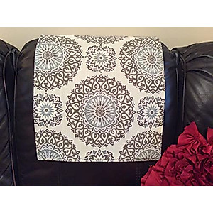 Headrest cover for furniture slipcovers headrest cover for recliner furniture protectors Home sofas loveseats theater chairs office chairs recliners RV's Housewarming gifts By: Bittlemen. Co. (Blue)