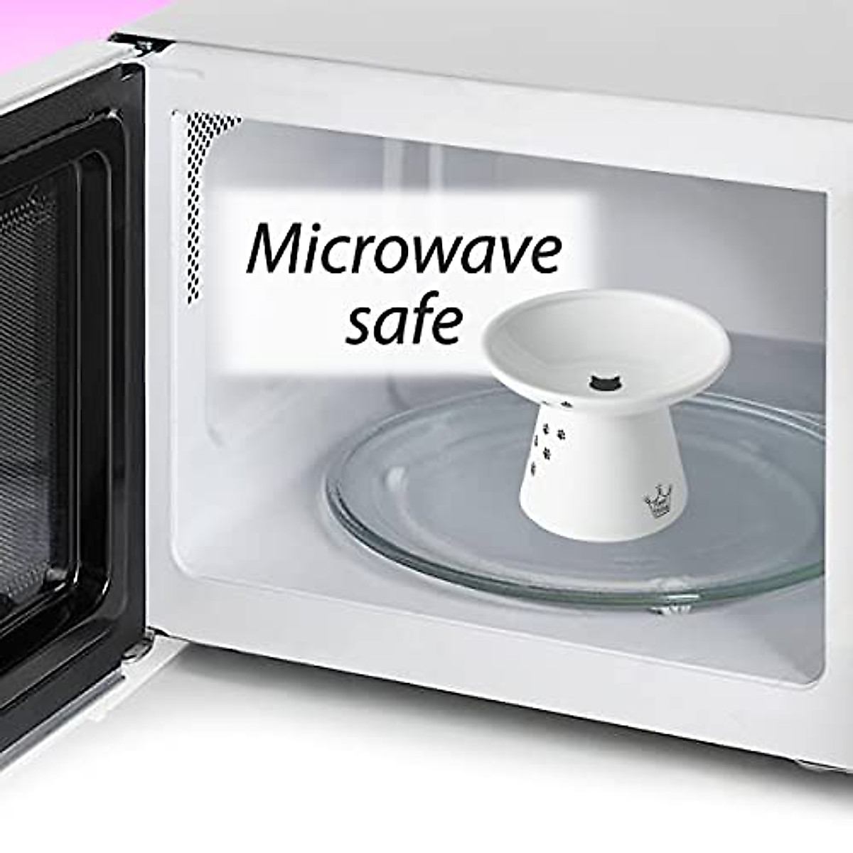 Necoichi Extra Wide Raised Cat Food Bowl (Cat, Extra Wide)