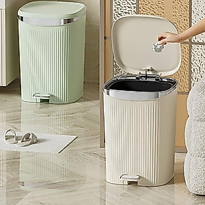 Pedal Trash Bin Step Trash Can with Good Seal Designed for Easy Disposal in Kitchens Or Office Garbage Container