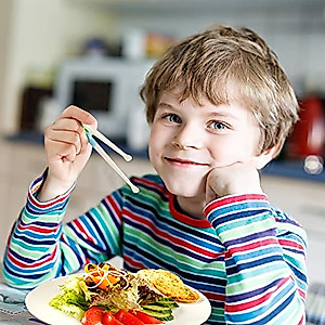 Kidsfantasy Kids Chopsticks, 2 Pairs Kids Training Chopsticks Reusable Toddler Chopsticks for Baby Children