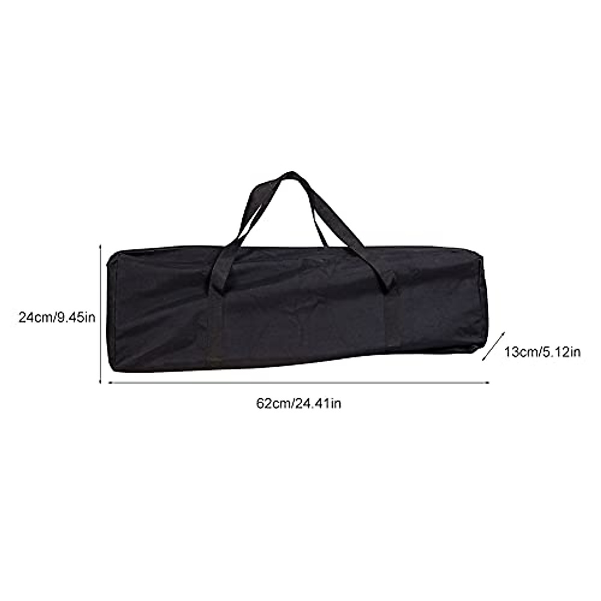 EKDJKK Waterproof BBQ Tools Carry Bag, Portable BBQ Tool Storage Bag, Thick Oxford Cloth, Outdoor BBQ Grill Accessories Bag for Camping Picnic Trip (L 62x13x24cm)
