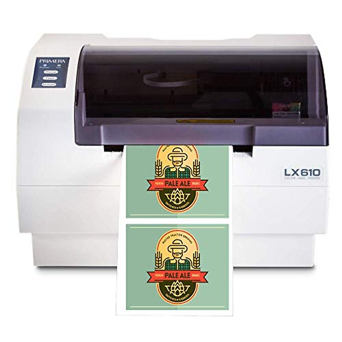 Primera LX610 Color Inkjet Label Printer with Plotter Cutter 74541 - Print and Cut Any Label Shape or Size in One Machine. Prints Up to 5 Inches Wide