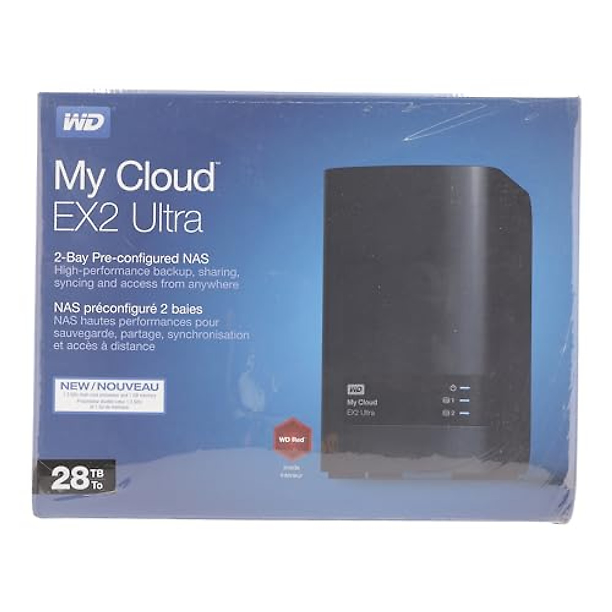 Western Digital My Cloud 28TB EX2 Ultra 2-Bay NAS, Black