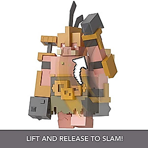 Mattel Minecraft Toys, Legends 3.25-inch, Action Figures Portal Guard with Attack Action and Accessory Collectible Gift for Kids