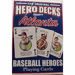 The Original Hero Decks Atlant Braves Baseball Heroes Playing Card Deck