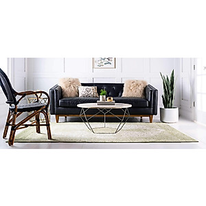 Unique Loom Bromley Collection Area Rug - Midnight (7' 10" x 11' Rectangle, Green/ Ivory)