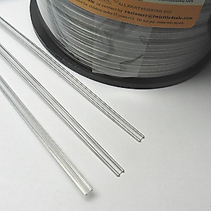 Weststone 100pcs Plastic Black 7" Twist Ties - Double Wire Heavy Duty for Garden