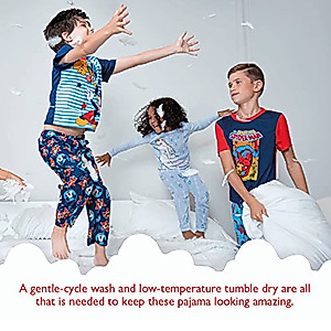 Marvel Girls' 2-Piece Snug-Fit Cotton Pajama Set, MARVEL ICONS, 8