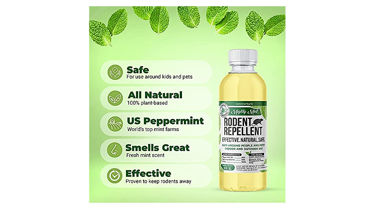 Mighty Mint Rodent Repellent - Natural Peppermint Formula