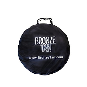 Bronze Tan Spray Tan Tent Pop Up for Spray Tan Professional - Waterproof Spray Tan Booth with FREE Portable Spray Tent Carrying Case - Self Tanning Booth - Black