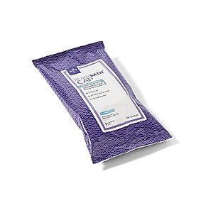 Medline ReadyBath Unscented Rinse-Free Shampoo Cap with Conditioner, 30 Count