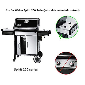 only fire Gas Grill Cover, Waterproof Outdoor BBQ Cover Replacement for Weber 7139 Spirit II 300 and Spirit 300 Gas Grills, 51”L X 17.8”W X 42”H