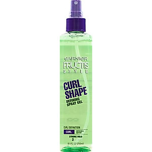 Garnier Fructis Style Curl Shape Defining Spray Gel, Curly Hair, 8.5 Fl Oz