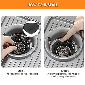 Aieve Single Dose Hopper Bellow & Upper Burr Rubber Seal Compatible with Breville Barista Espresso Machine