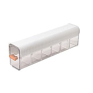 Zerodis Wall Underwear Organizer, Dustproof Wall Mount Drawer Storage Box Detachable Socks Divider for Clothes Lingerie Underwear Ties (White)
