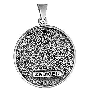 Moonlight Mysteries Archangel Zadkiel Sigil Pendant - .925 Sterling Silver Angel Sigils Talisman for Freedom and Compassion (1 1/4 inch)