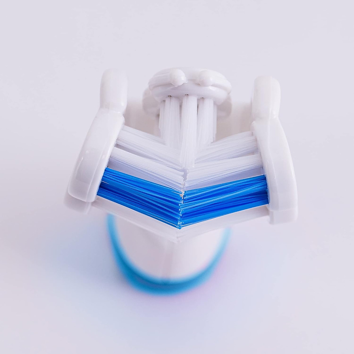 Triple Bristle Replacement Brush Head Refills | Innovative 3 Head Design | Compatible with Triple Bristle Brand Sonic Toothbrush | Color Changing Indicator Bristles | 2 Pack (Blue)