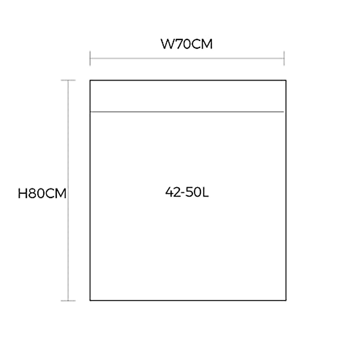 Morphy Richards Custom Fit Lemon Scented Bin Liners, White, Size B, 42/50 litres, Pack of 20